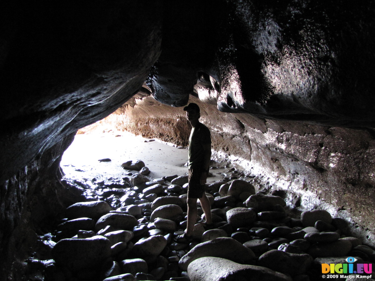 Picture SX08005 Wouko in cave between Ogmore by Sea and Southerndown ...