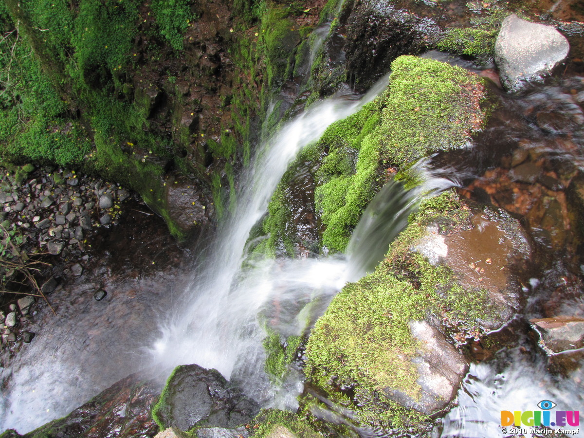 Picture SX14490 Looking down Nant Bwrefwr river waterfall | 20100525 ...